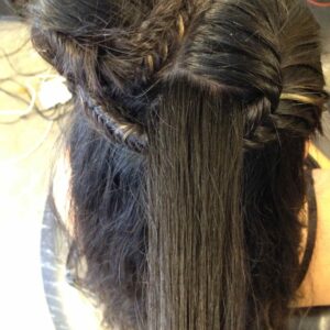 roxiejanehunt | Queen of the Aztecs braided hairstyle.