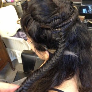 roxiejanehunt | Queen of the Aztecs braided hairstyle.