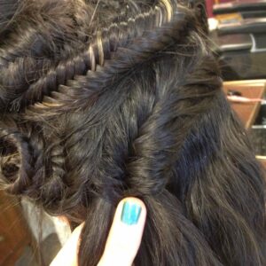 roxiejanehunt | Queen of the Aztecs braided hairstyle.
